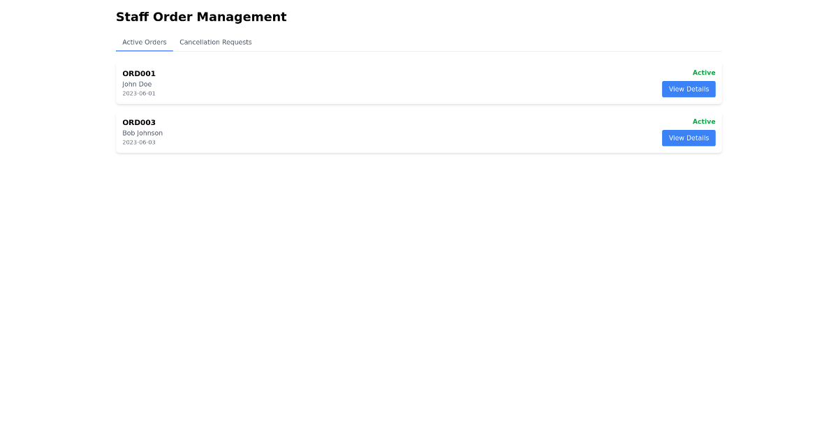 Order Management - Free React, Tailwind Component