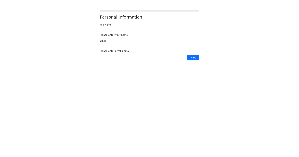 Enhanced Stepper Form - Free Html, Bootstrap Component