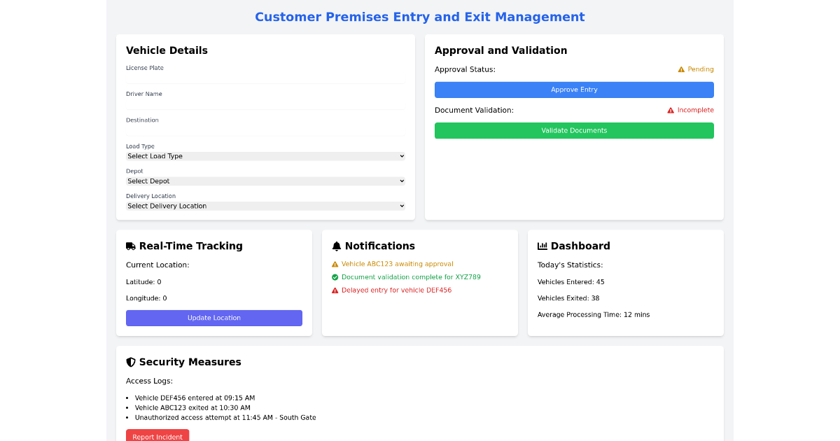Optimize Vehicle Operations with Streamlined Entry & Exit Management