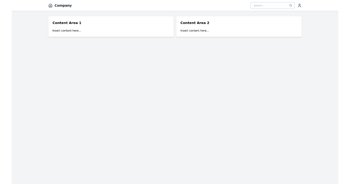 Content Area With Borders - Free React, Tailwind Component