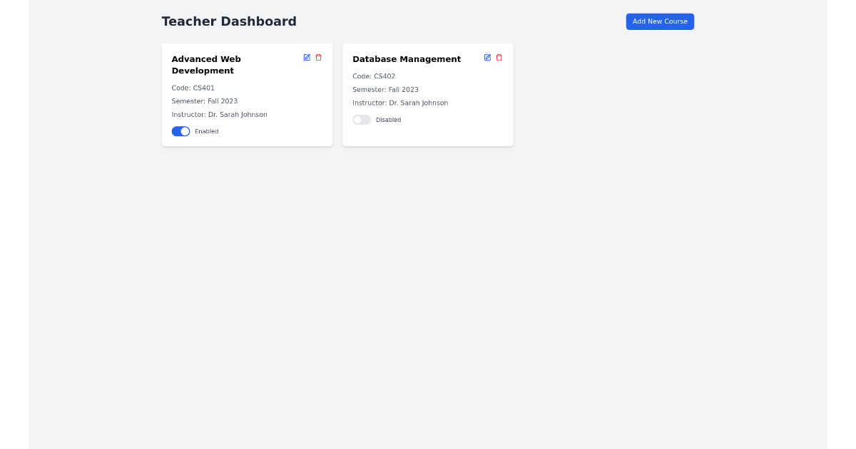 Teacher Homepage - Free React, Tailwind Component