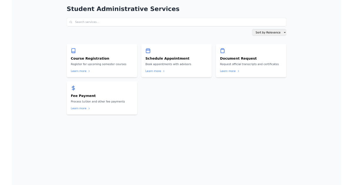 Dummy Services - Free React, Tailwind Component