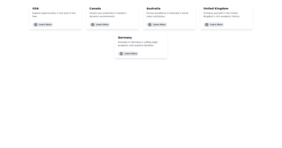 Country Visa Banner - Free React, Tailwind Component