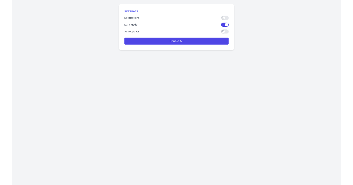 Switch Group - Free React, Tailwind Component
