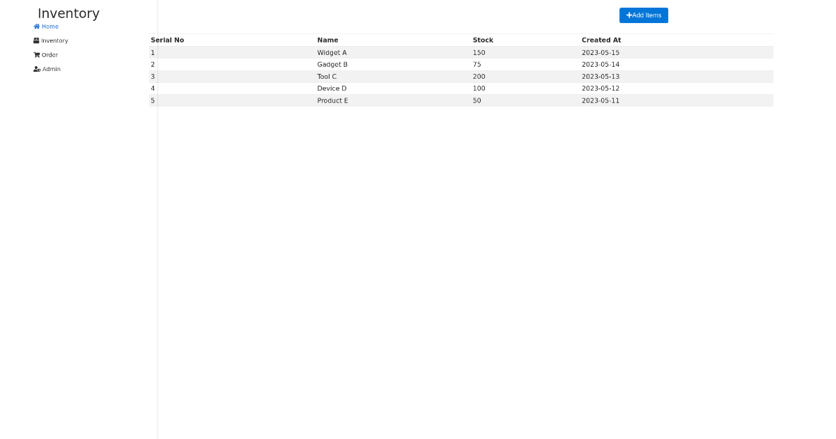 Inventory Management Dashboard - Free Html, Bootstrap Component