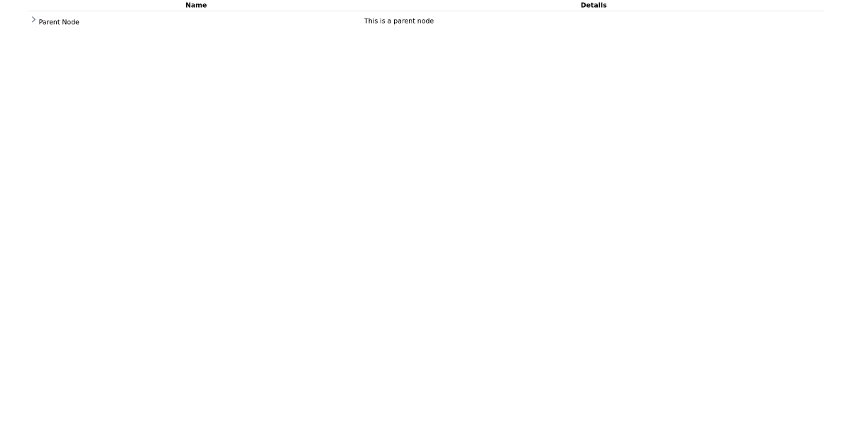 Tree Column Table - Free React, Tailwind Component