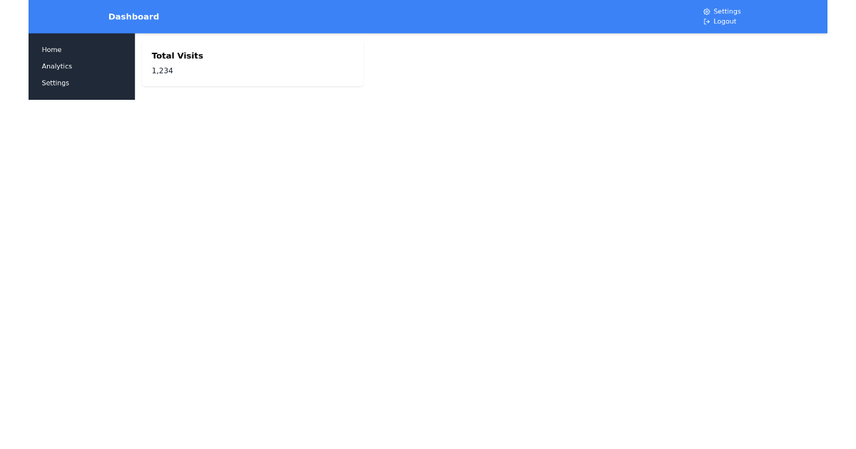 Dashboard Layout - Free React, Tailwind Component