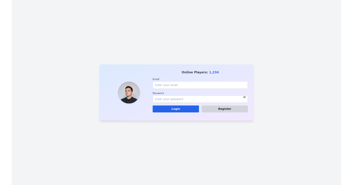 Avatar Login Component - Free Html, Tailwind Component