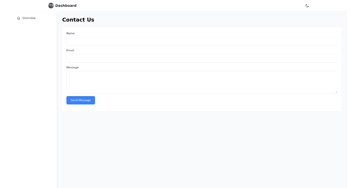 Sidebar Dashboard Layout - Free Html, Tailwind Component