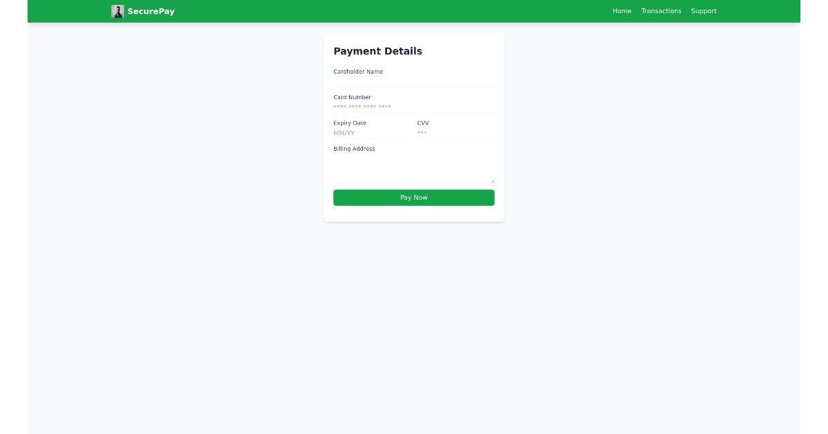 Payment Gateway Interface - Free Html, Tailwind Component