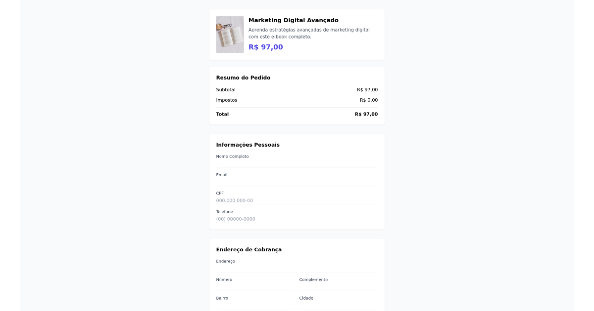 Digital Product Checkout - Free Html, Tailwind Component