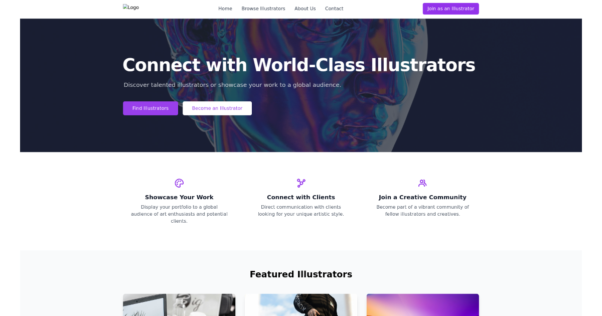 Landing Page - Free React, Tailwind Component