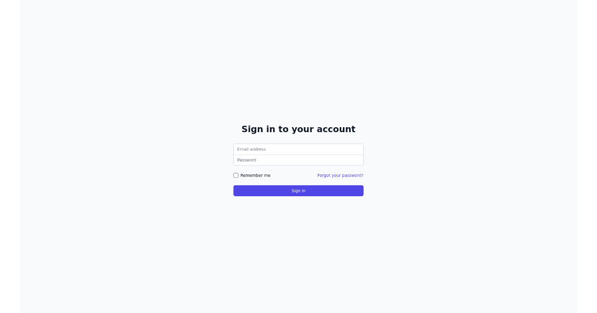 Login - Free React, Tailwind Component