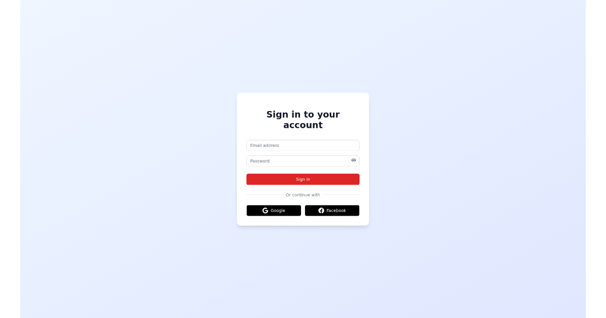 Login Page - Free React, Tailwind Component