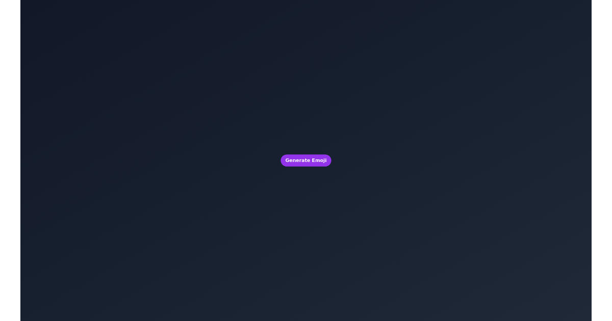 Emoji Renderer - Free React, Tailwind Component