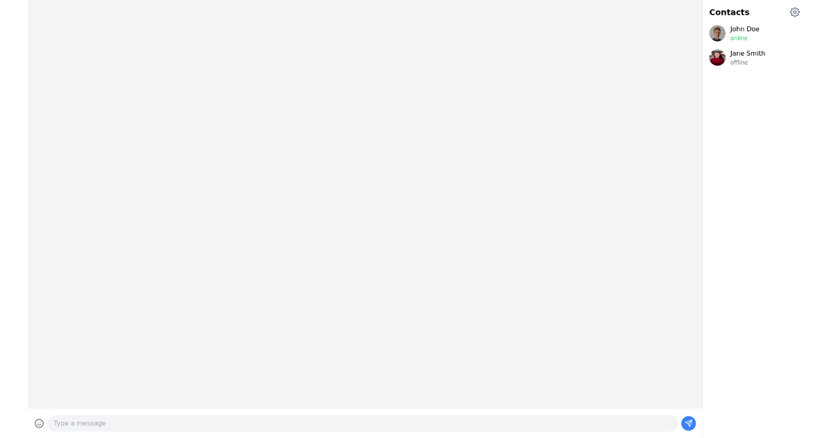 Chat App Free React Tailwind Component