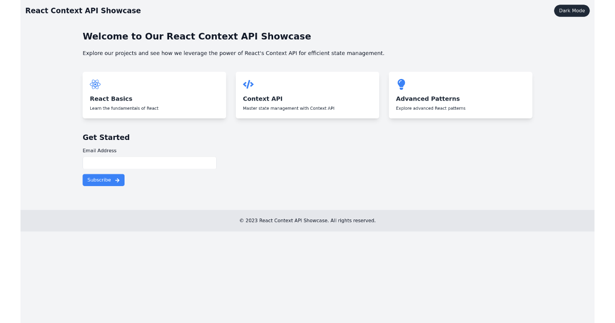 Build a React Context API Project with Tailwind