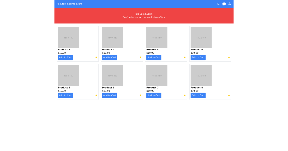 Marketplace Main View - Free React, Tailwind Component