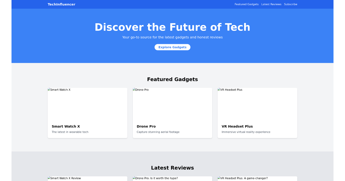 Landing Page - Free React, Tailwind Component