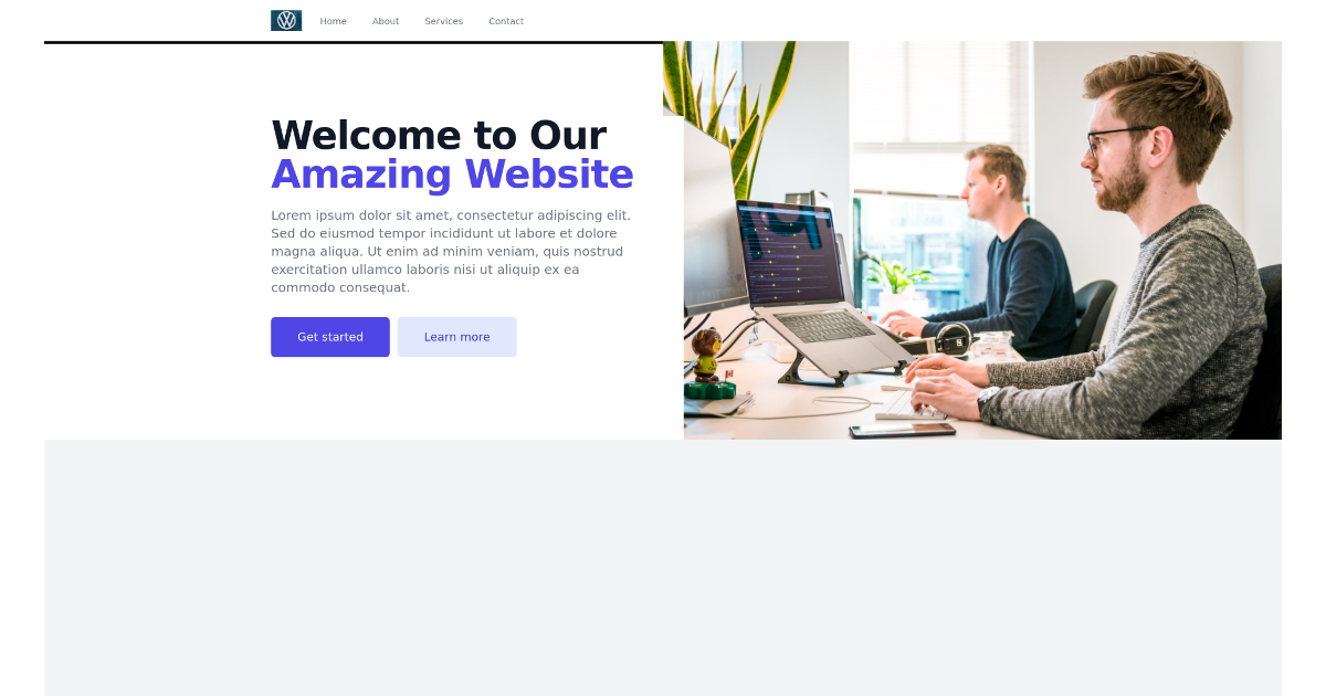 Landing Page - Free React, Tailwind Component