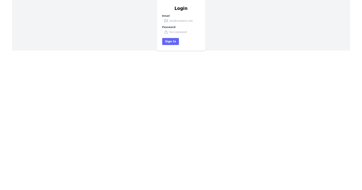 Login Page - Free React, Tailwind Component