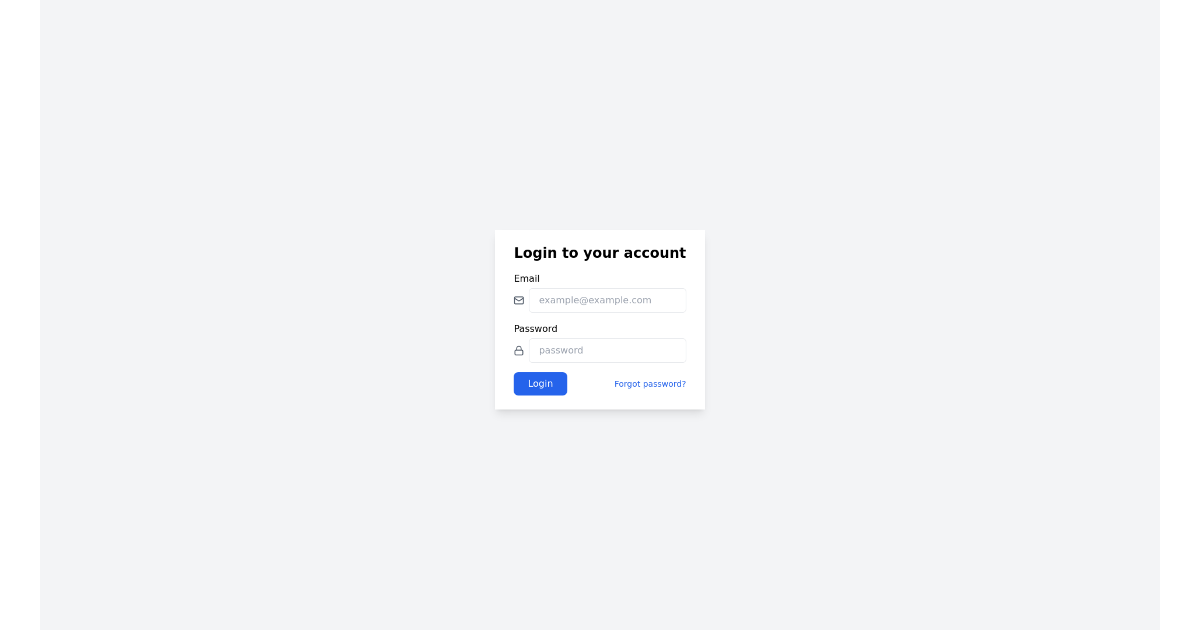 Login Screen - Free React, Tailwind Component