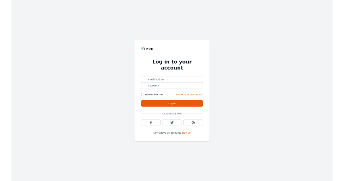 Auth Page - Free React, Tailwind Component