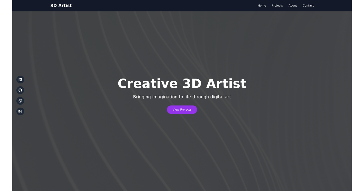 Portfolio - Free React, Tailwind Component