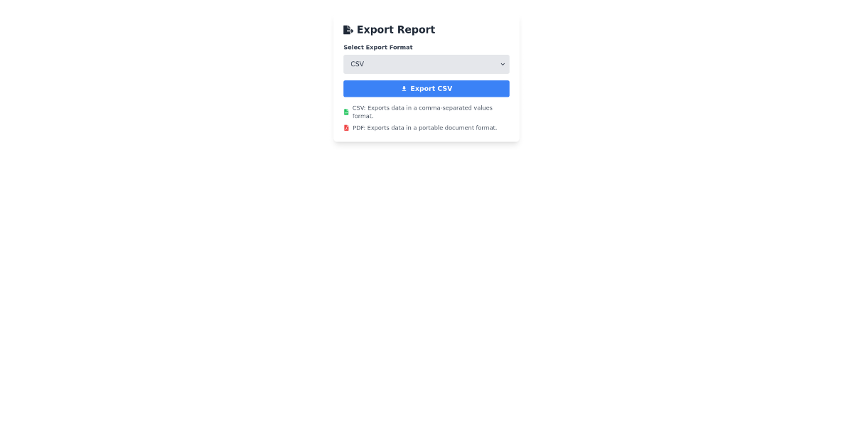 Export Feature Free React Tailwind Component