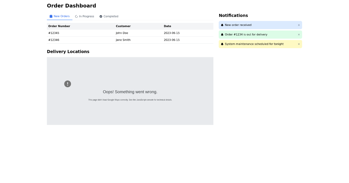 Dashboard Free React Tailwind Component