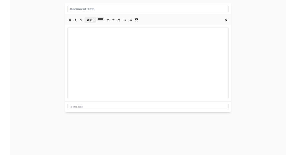 React Text Editor for Training Manuals | Tailwind UI