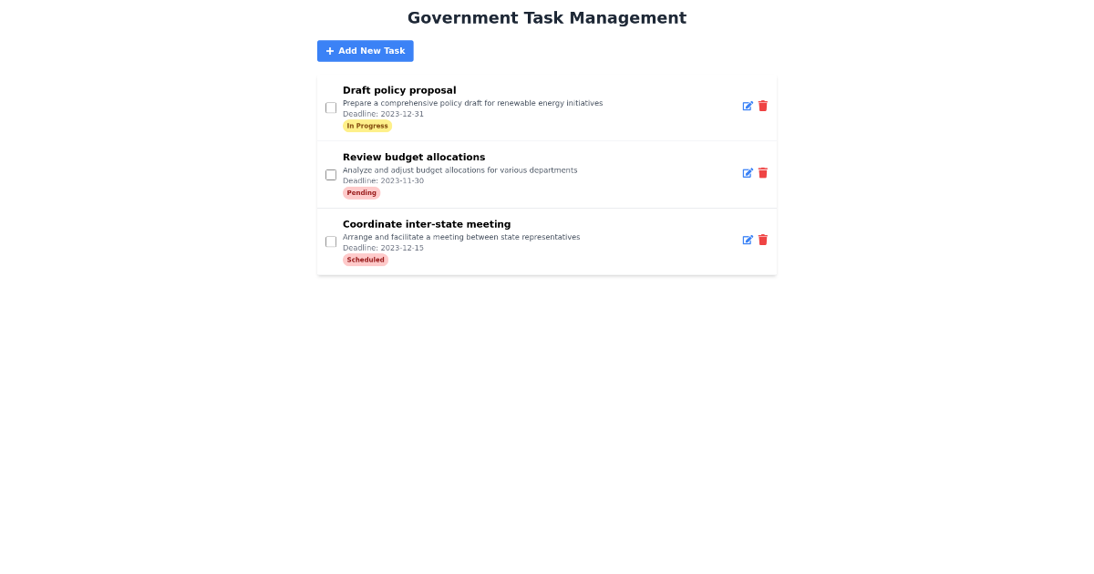 Task List - Free React, Tailwind Component