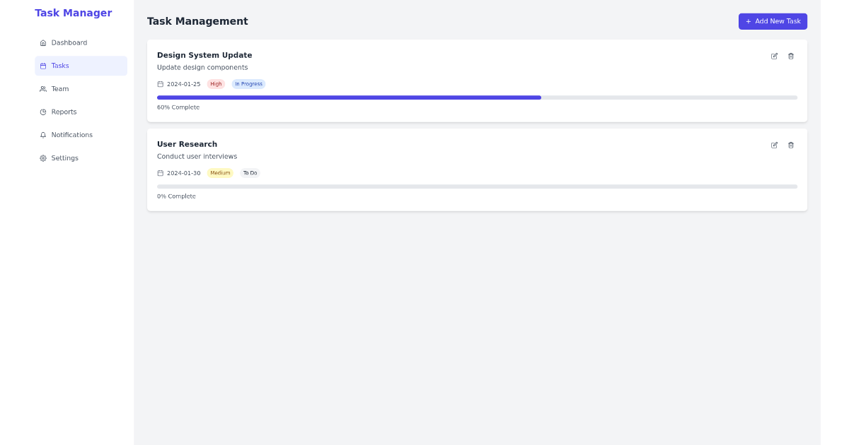 Mock Data - Free React, Tailwind Component