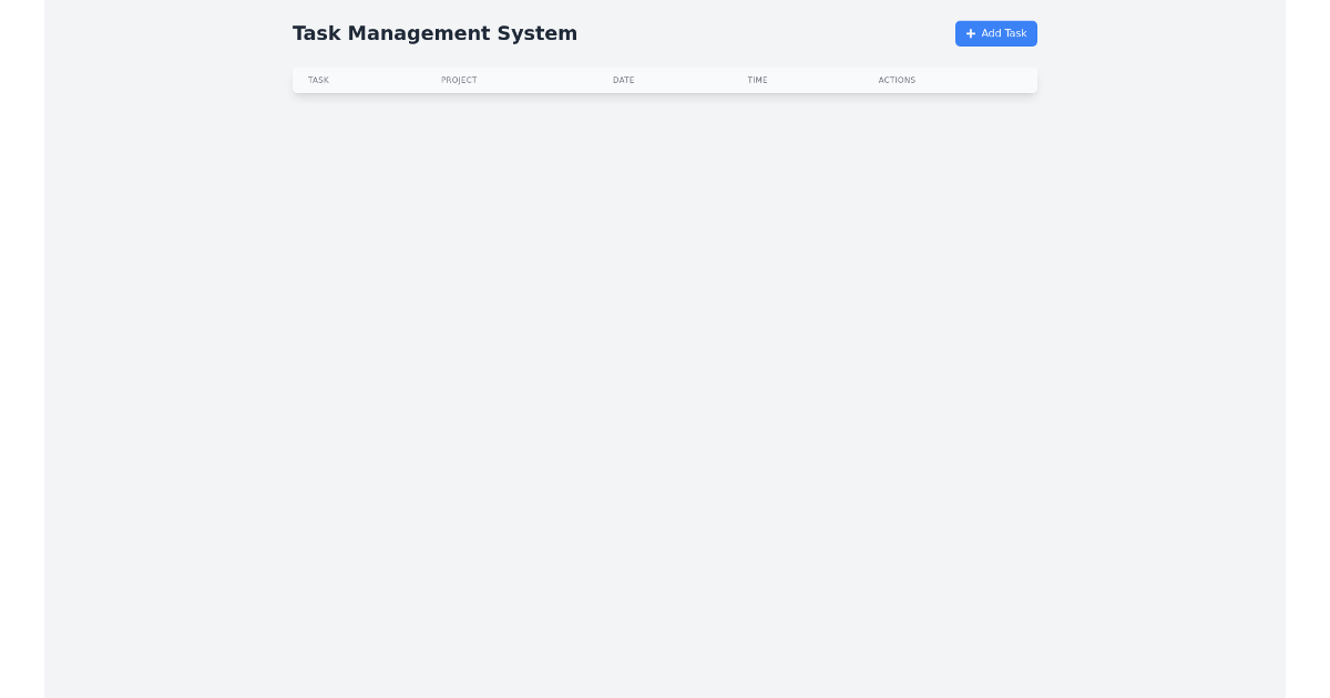 Build a React Task Management System with Tailwind CSS