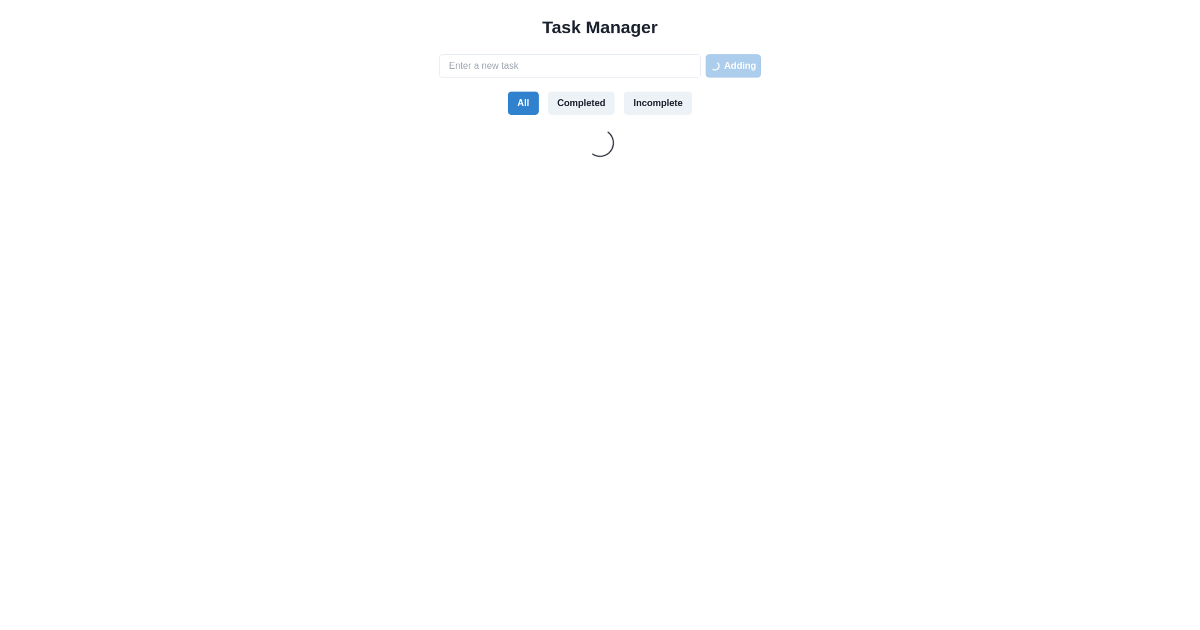 Task Manager - Free React, Tailwind Component