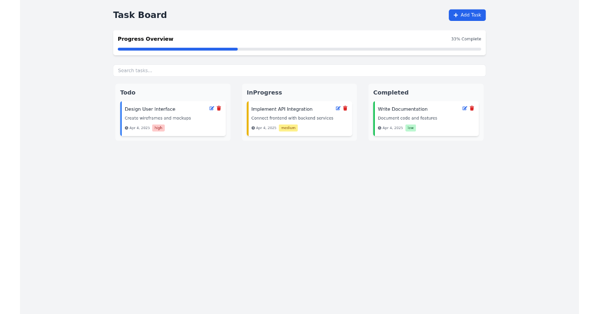 Initial Tasks - Free React, Tailwind Component