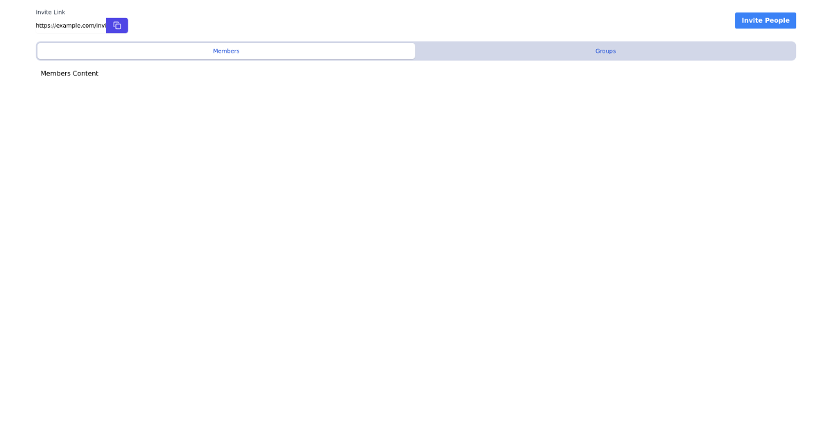 Team and Group Management Interface - Free React, Tailwind Component