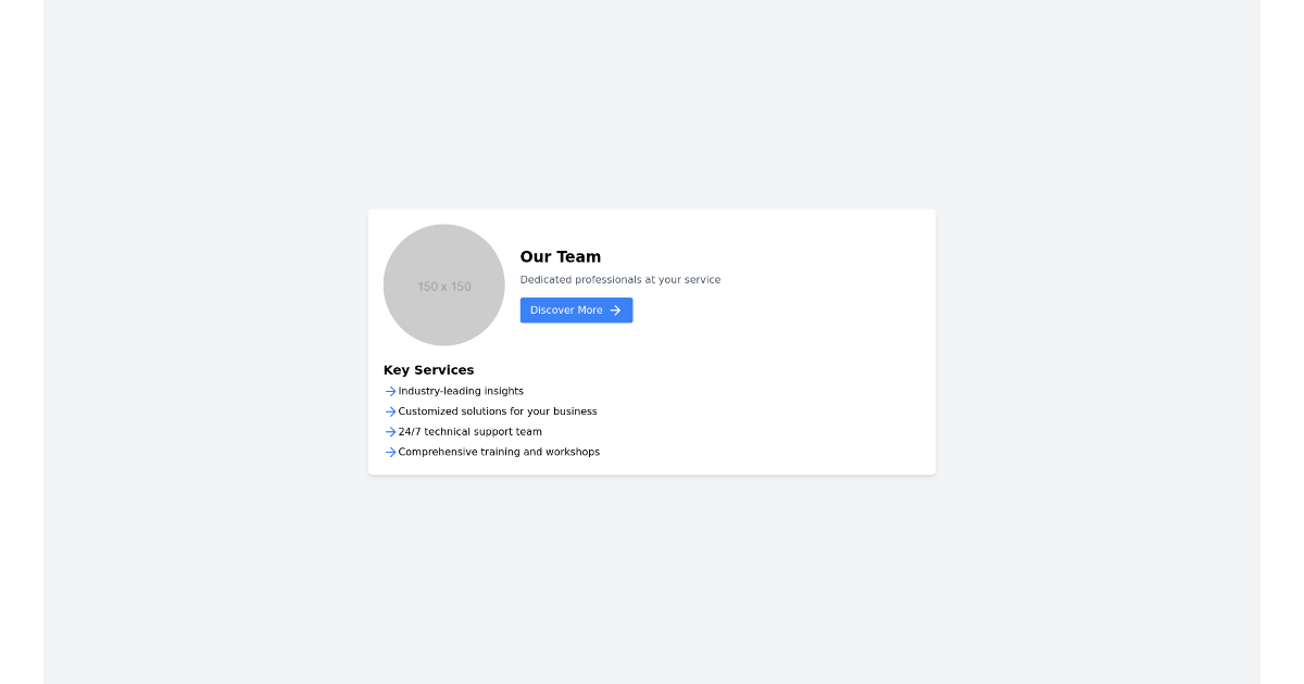 Team Showcase Panel - Free React, Tailwind Component