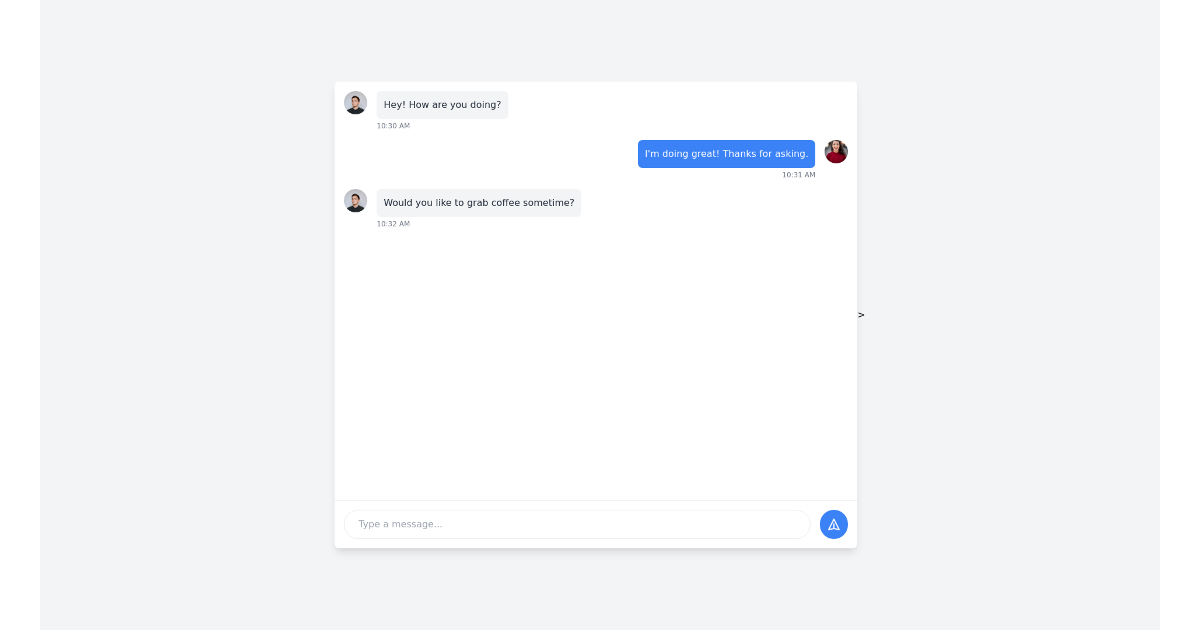 Telegram Chat Interface - Free Html, Tailwind Component