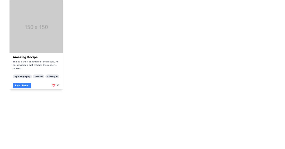 Birthday Card - Free React, Tailwind Component