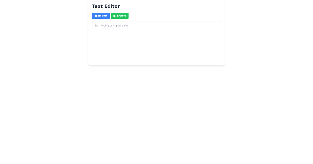 Text Editor - Free React, Tailwind Component