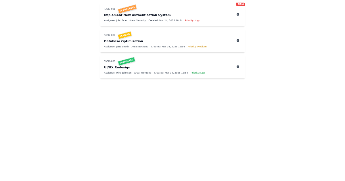 Task List - Free React, Tailwind Component