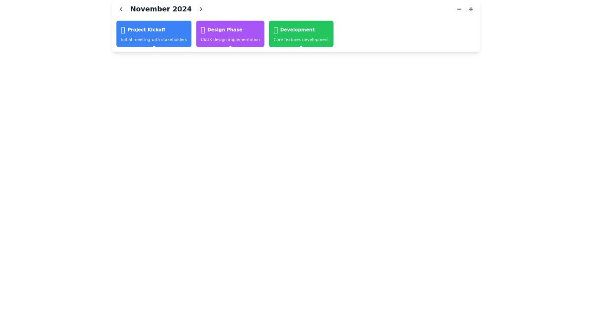 React Timeline Calendar with Tailwind CSS | Data Visualization