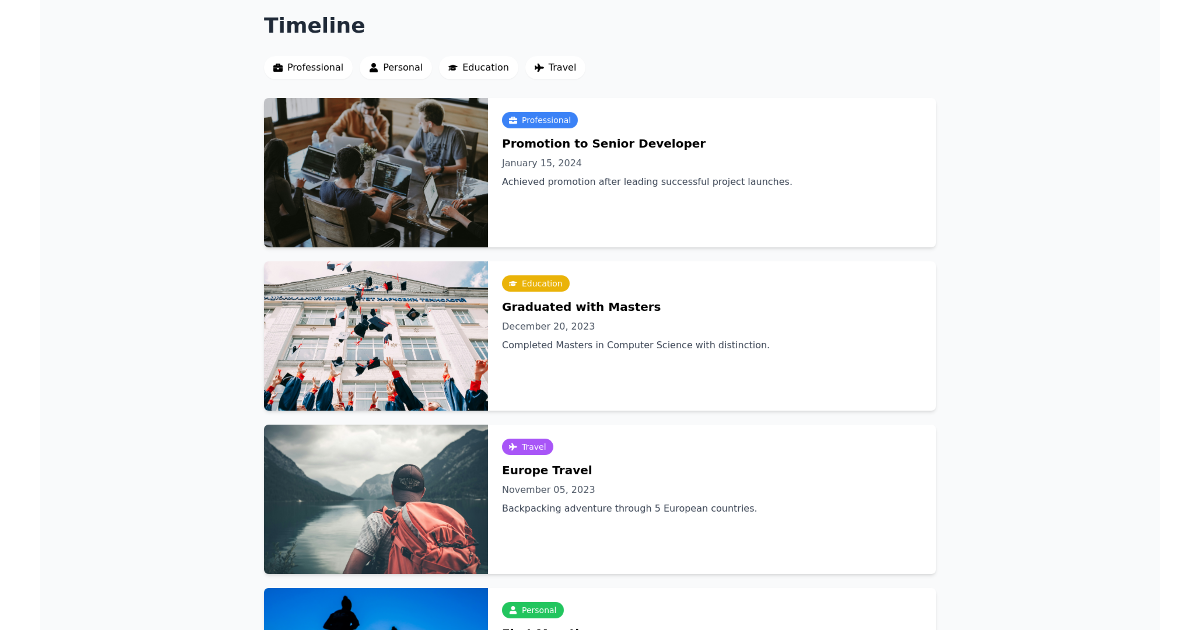 Mock Events - Free React, Tailwind Component