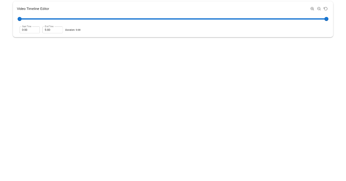 Timeline Editor - Free MUI TimelineContainer TimelineContainer