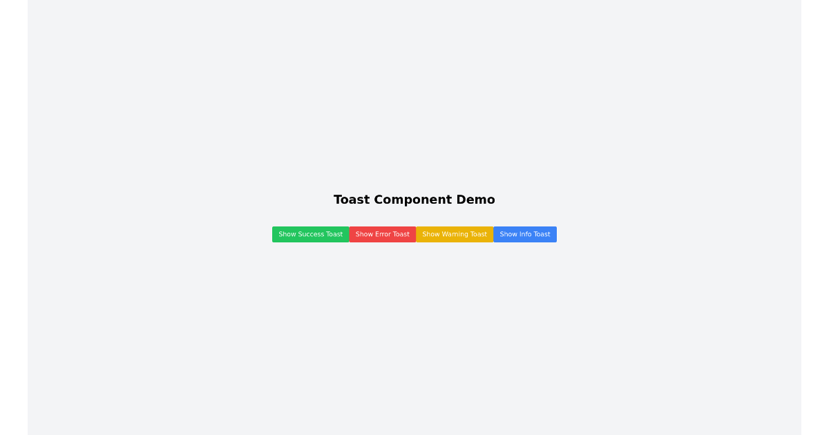 Toast - Free React, Tailwind Component