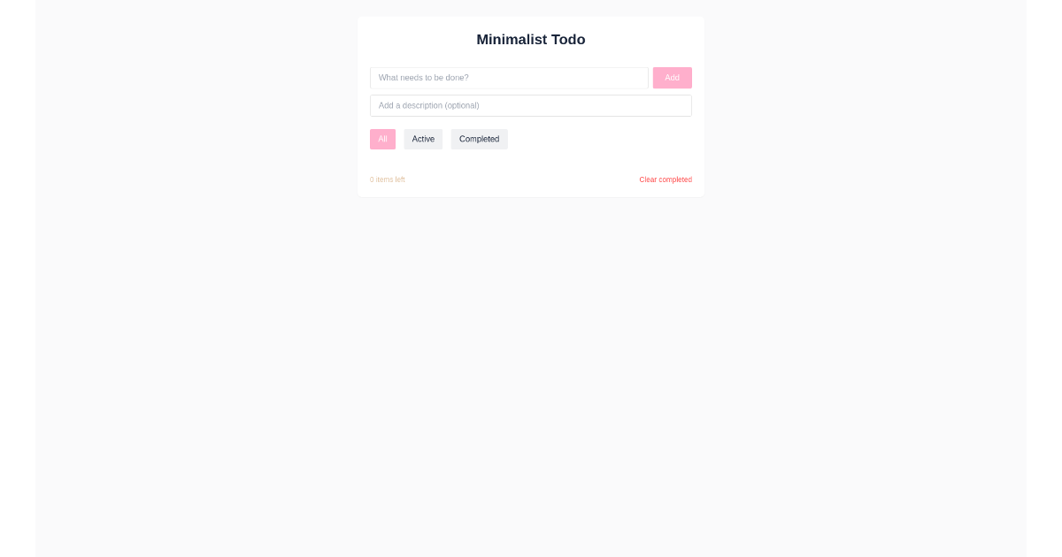 React Tailwind Todo List Component with API Integration