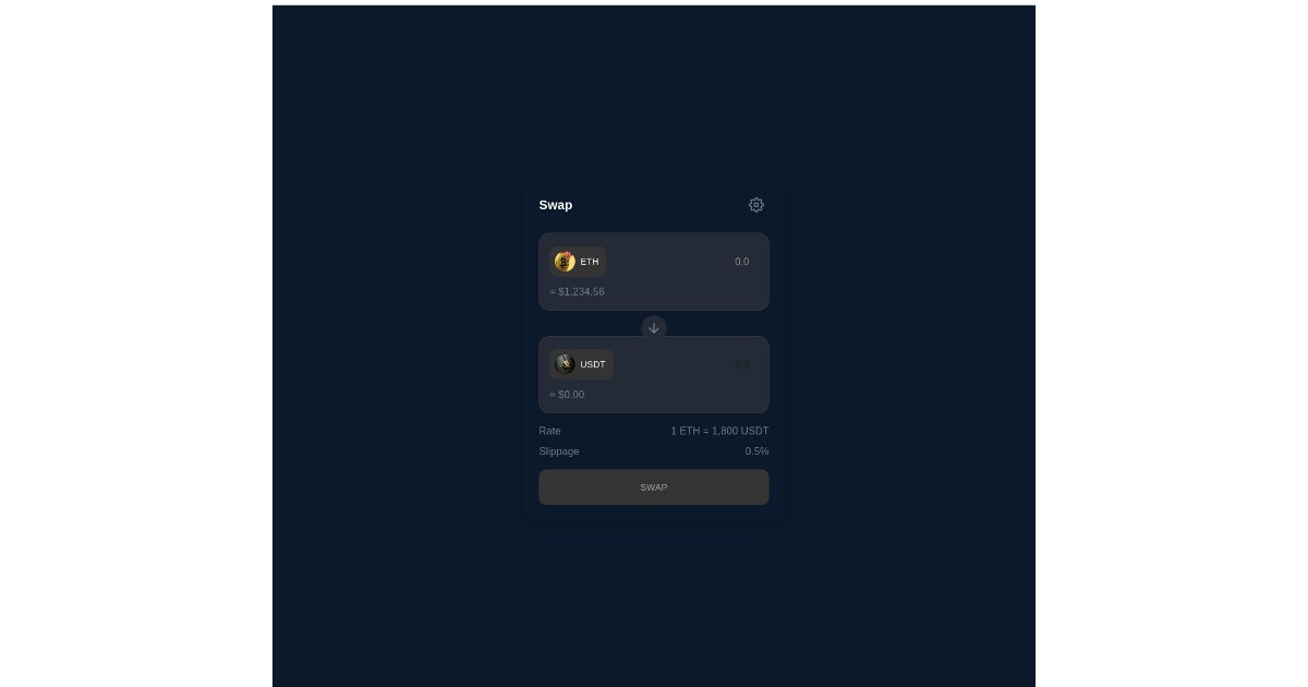 Swap Container - Free React, Mui Component