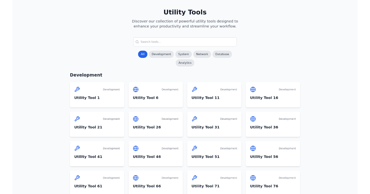 Tool Icons - Free React, Tailwind Component