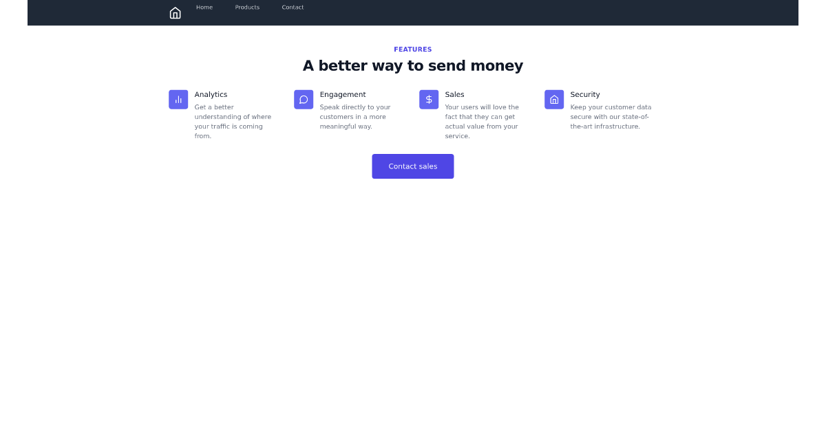 Top Navigation With Dropdown - Free React, Tailwind Component
